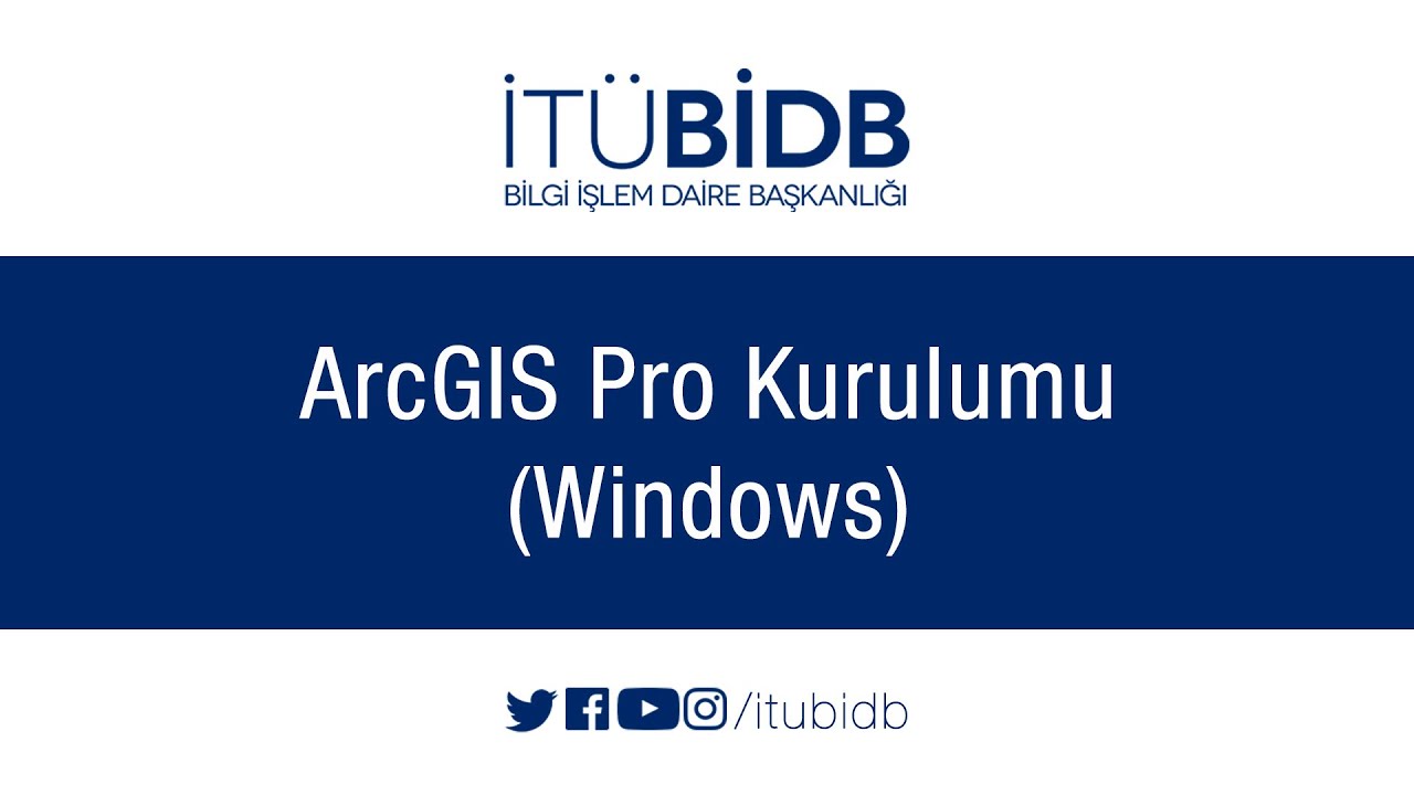 ArcGIS Pro Kurulumu (Windows) - YouTube