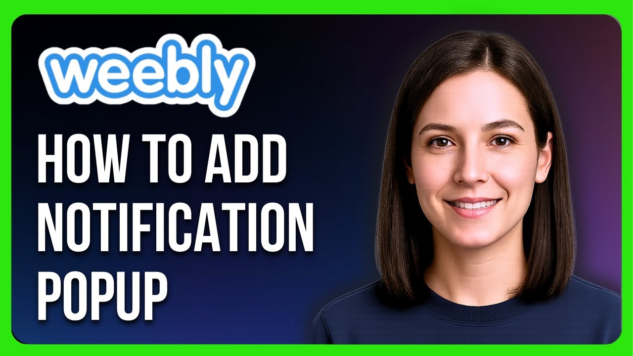 How to Add a Notification Popup to Weebly - YouTube