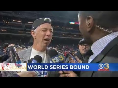 Phillies' Dave Dombrowski talks after winning NLCS - YouTube