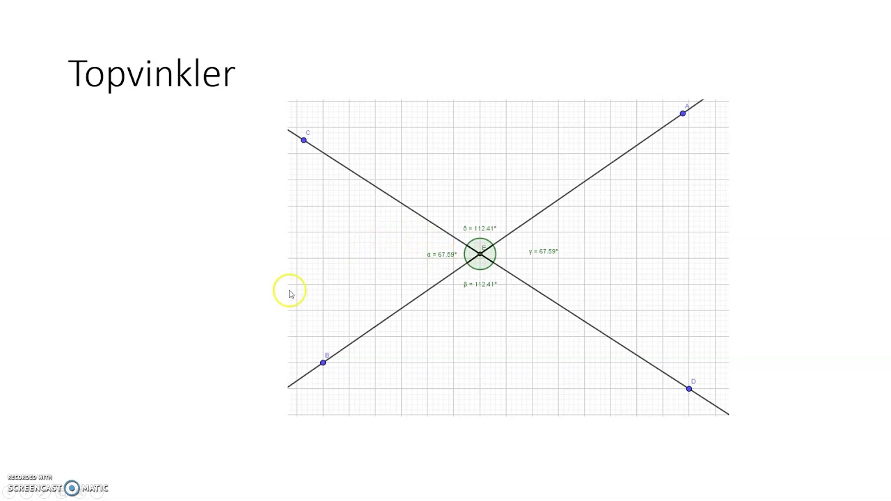 Vinkler, topvinkler, vinkler og paralelle linjer - YouTube