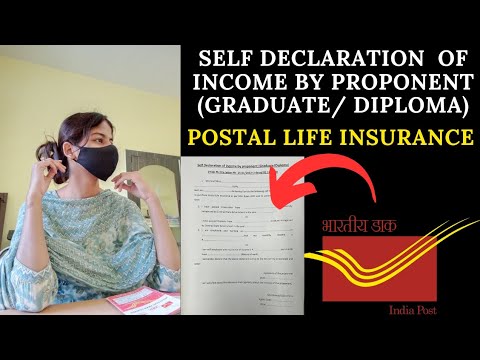 SELF DECLARATION OF INCOME BY PROPONENT (GRADUATE/DIPLOMA) FOR PLI (POSTAL LIFE INSURANCE) - YouTube
