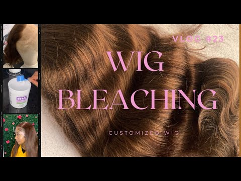 WIG BLEACHING KNOTS 101| BEGINNER FRIENDLY | GABRIELLE AMAZON WIG | WIG ...
