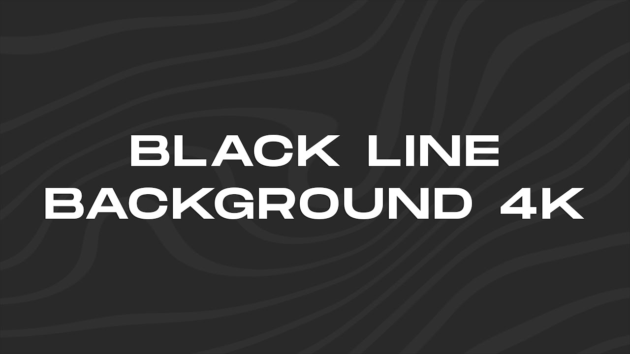 Black Line Background Animation 4K - Aesthetic Backgrounds - YouTube