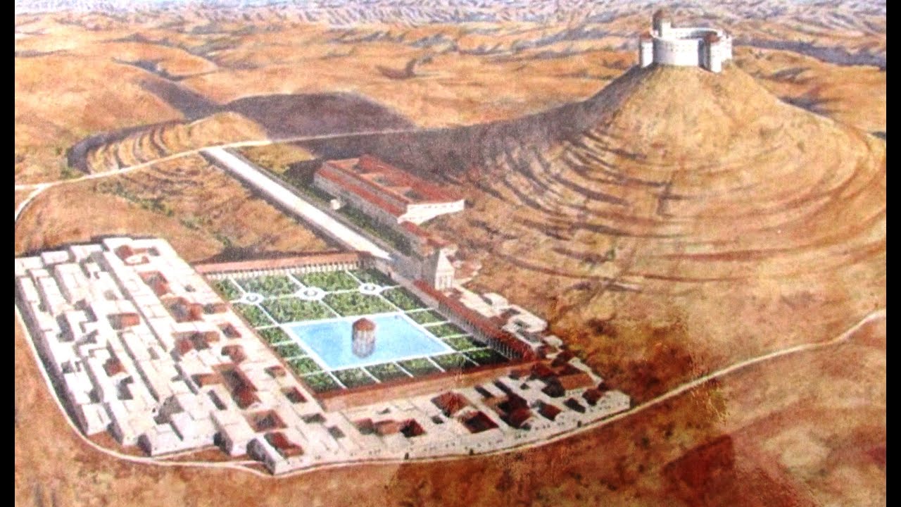 Lower Herodium (Herodion)- the pool & the pavilion complex built by ...