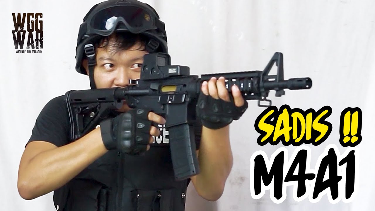 Unboxing m4a1 water gel gun JINMING - YouTube