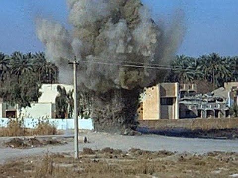 Big IED found and detonated next to Iraqi school - YouTube
