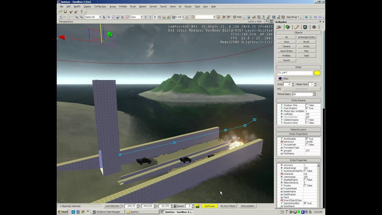 Crytek Crysis Game Design CryEngine Sandbox basic training - Gravity ...