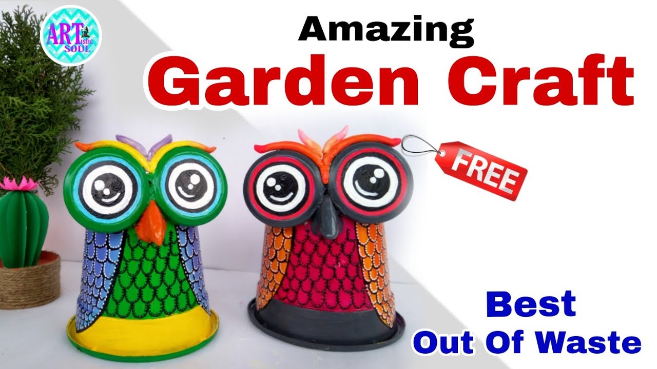 Waste Material Craft idea| Amazing Garden Craft | Best Out Of Waste 🔥 ...