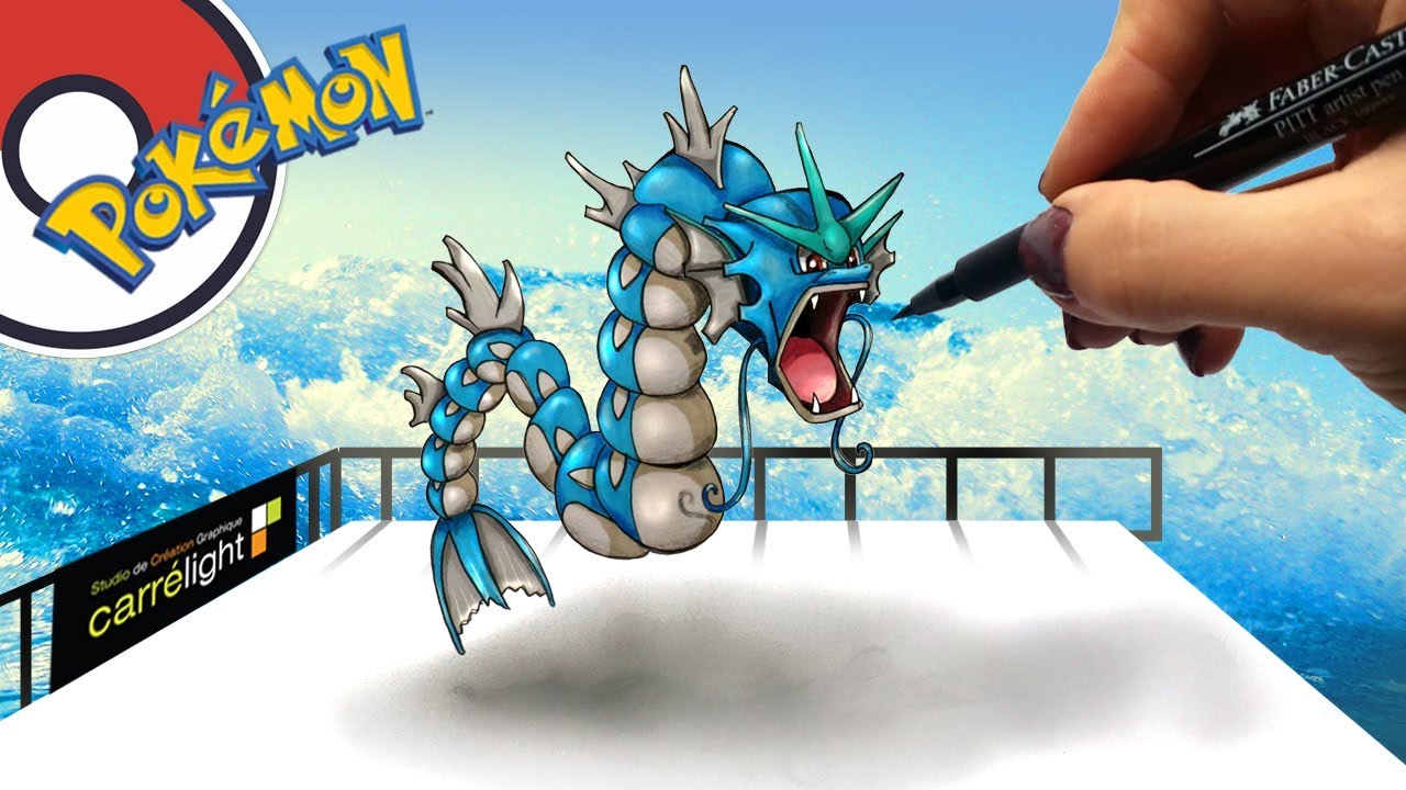 Le Pokemon LEVIATOR s'énerve ! Speed Draw & Tutoriel de dessin ...