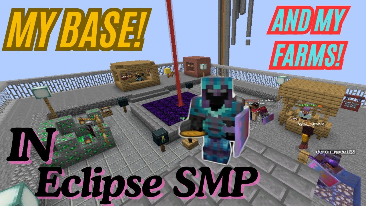 Epic Base & Farm Tour on Eclipse SMP -- Check Out My Creations! | Minecraft - YouTube