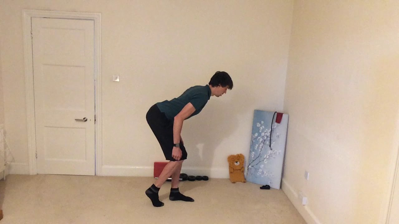 Split Stance Hip Hinge - YouTube