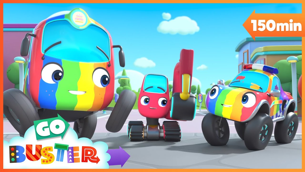 How to Paint your Buster! 🖌️🌈 | Go Learn With Buster | Videos for Kids ...