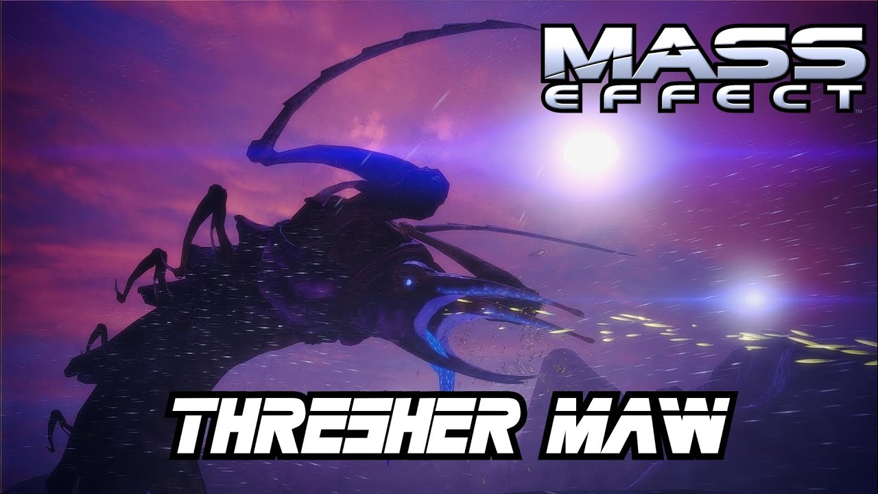 First Thresher Maw Encounter - Mass Effect Legendary Edition - YouTube