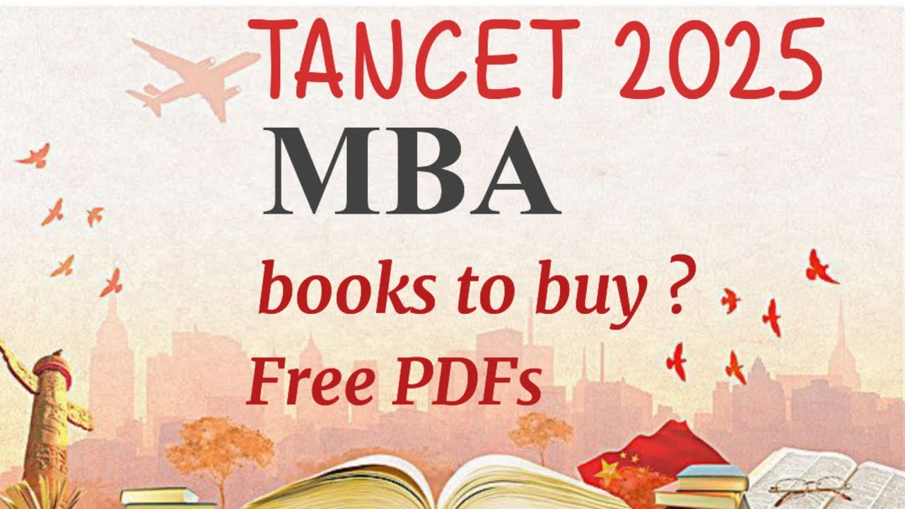 TANCET 2025 MBA || MBA BOOKS TO BUY FOR PREPARATION || FREE STUDY ...