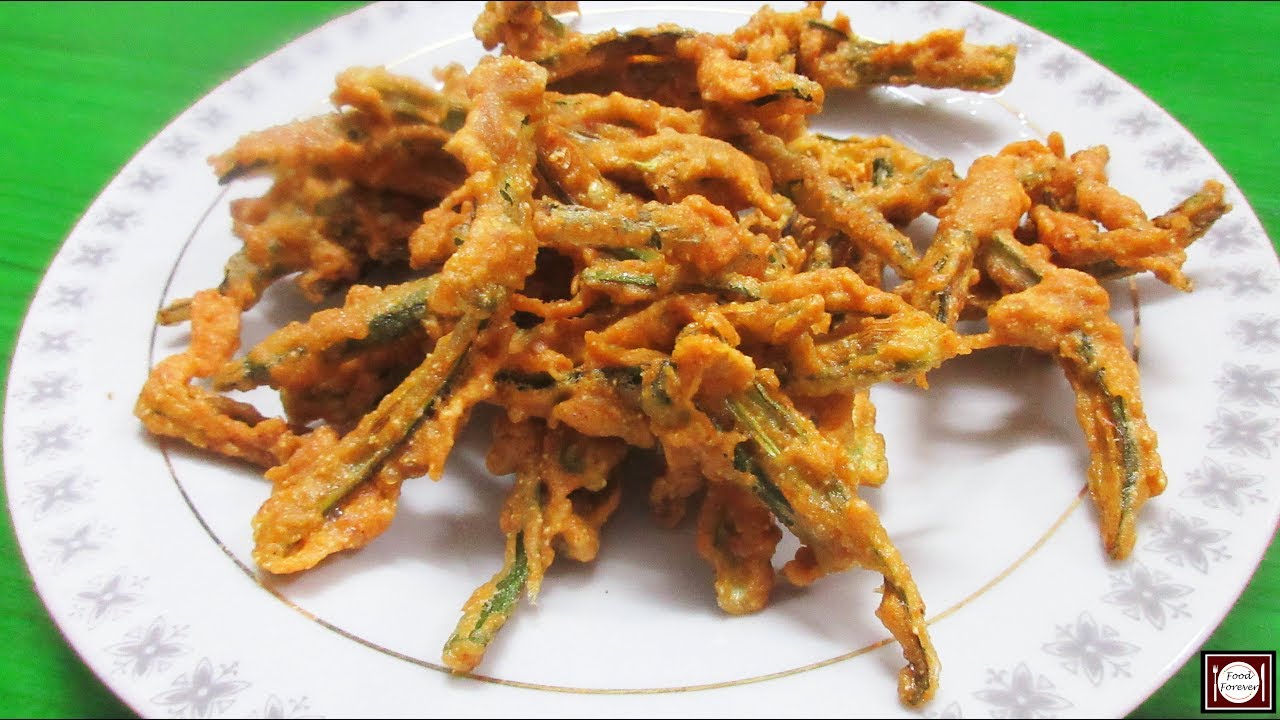 भिंडी पकोड़ा रेसिपी | Crispy Bhindi Pakoda | Okra Pakoda | Okra Fry ...