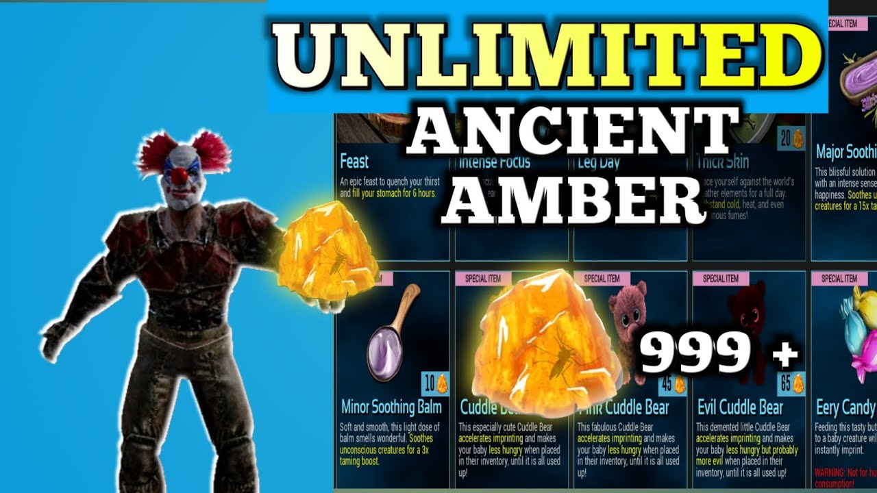 Unlimited ancient ambers in just 1 minutes || Ark survival evolved ...