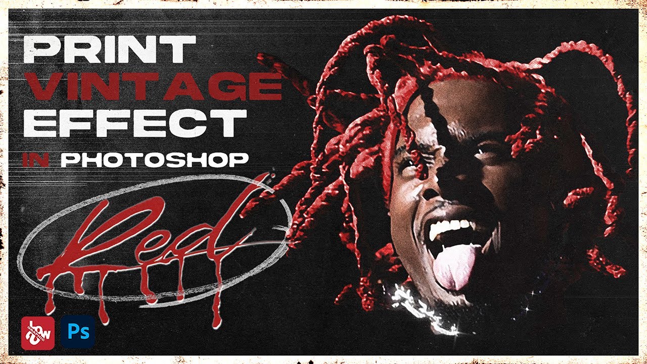 How to make VINTAGE GRUNGE EFFECT in PHOTOSHOP! - YouTube