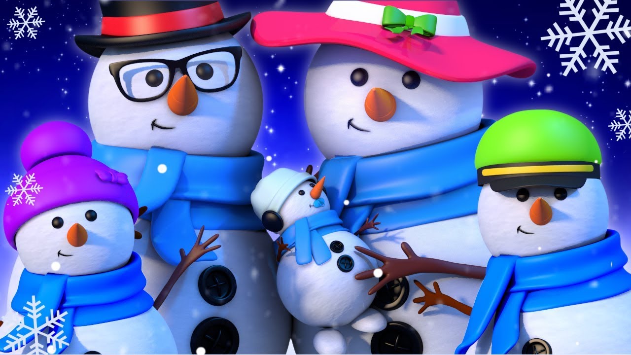 Snowman Finger Family | Song For Childrens | Nursery Rhymes | Videos ...