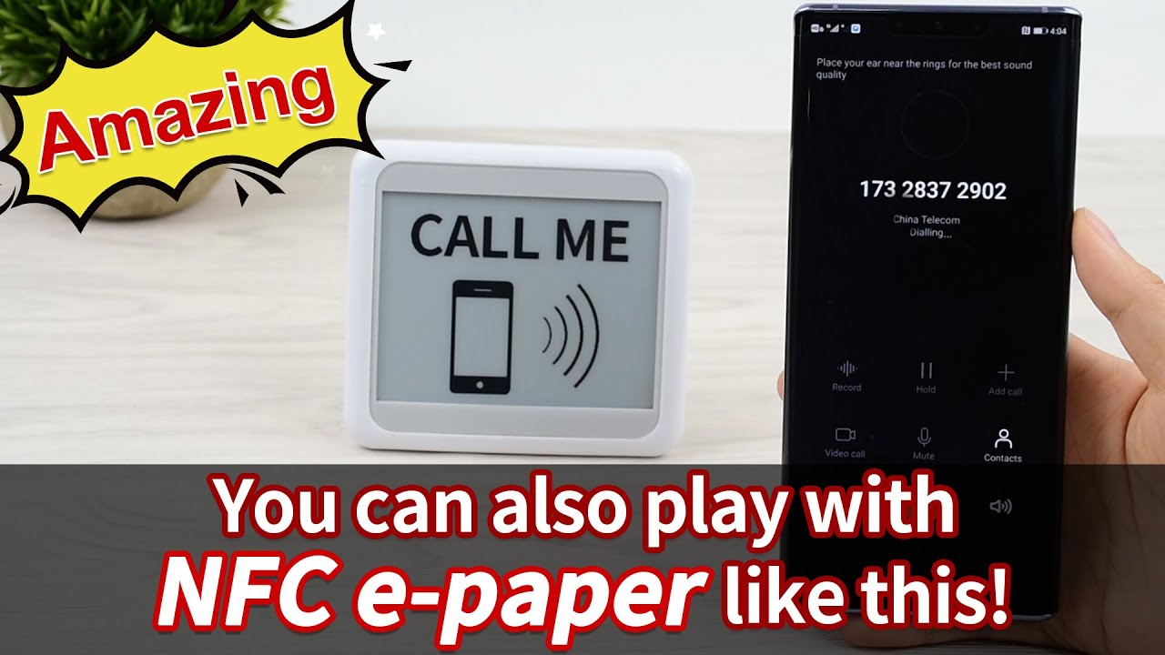 The NFC-Powered e-Paper can be used as more than a display! - YouTube