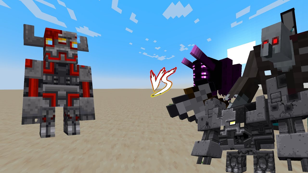 Crude Redstone Monstrosity vs MUTANT MOBS in Minecraft - MOBS BATTLE ...