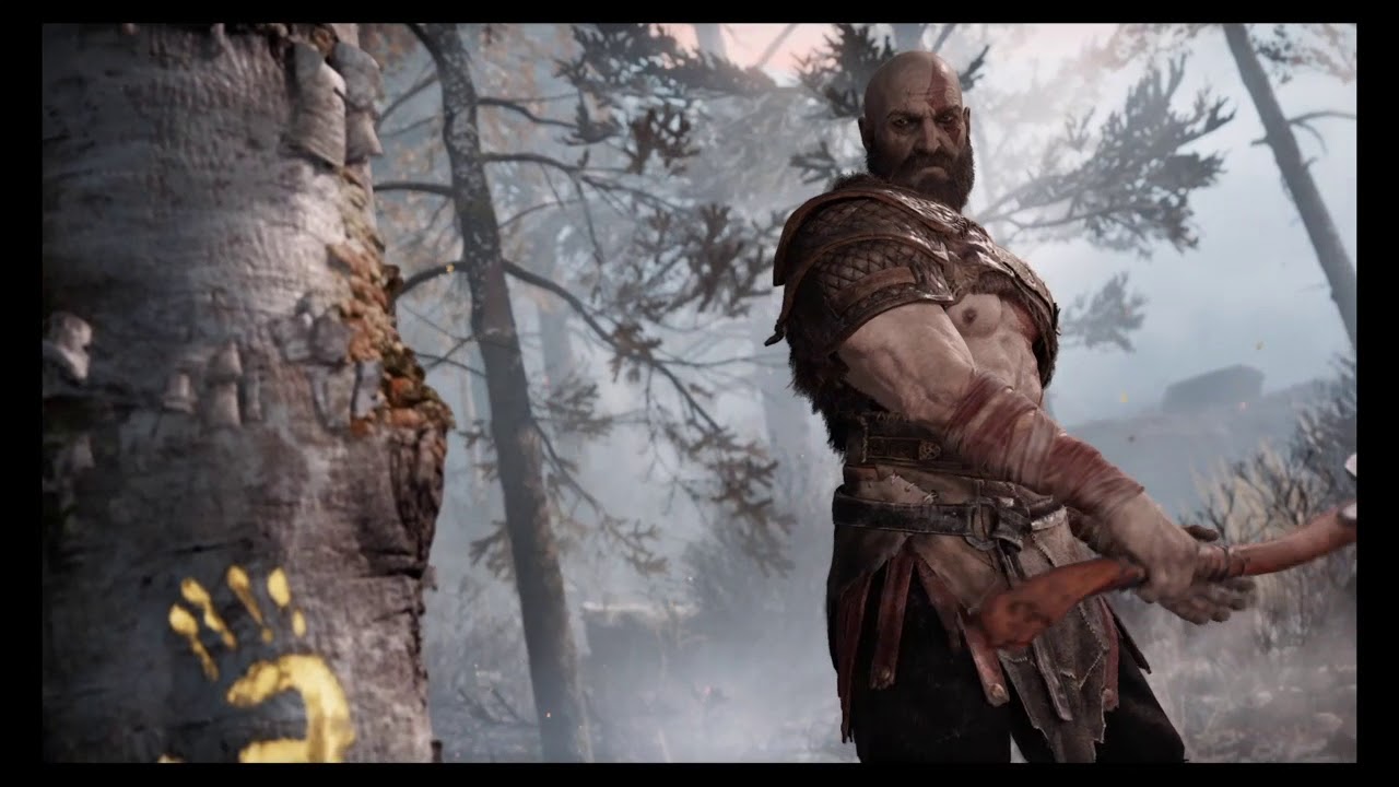 Kratos chops down a Tree on 'Give Me a Challenge' Difficulty - YouTube