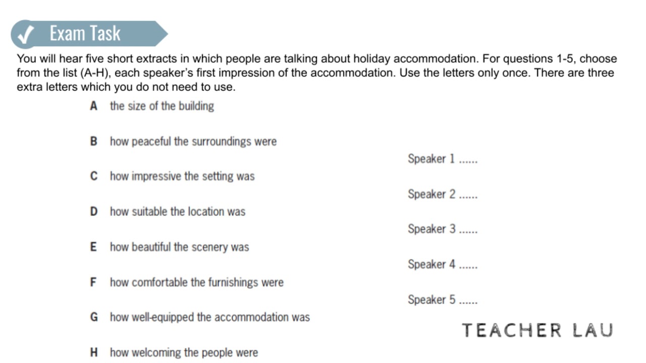B2 Exam Booster - Listening P3 WS3 - YouTube