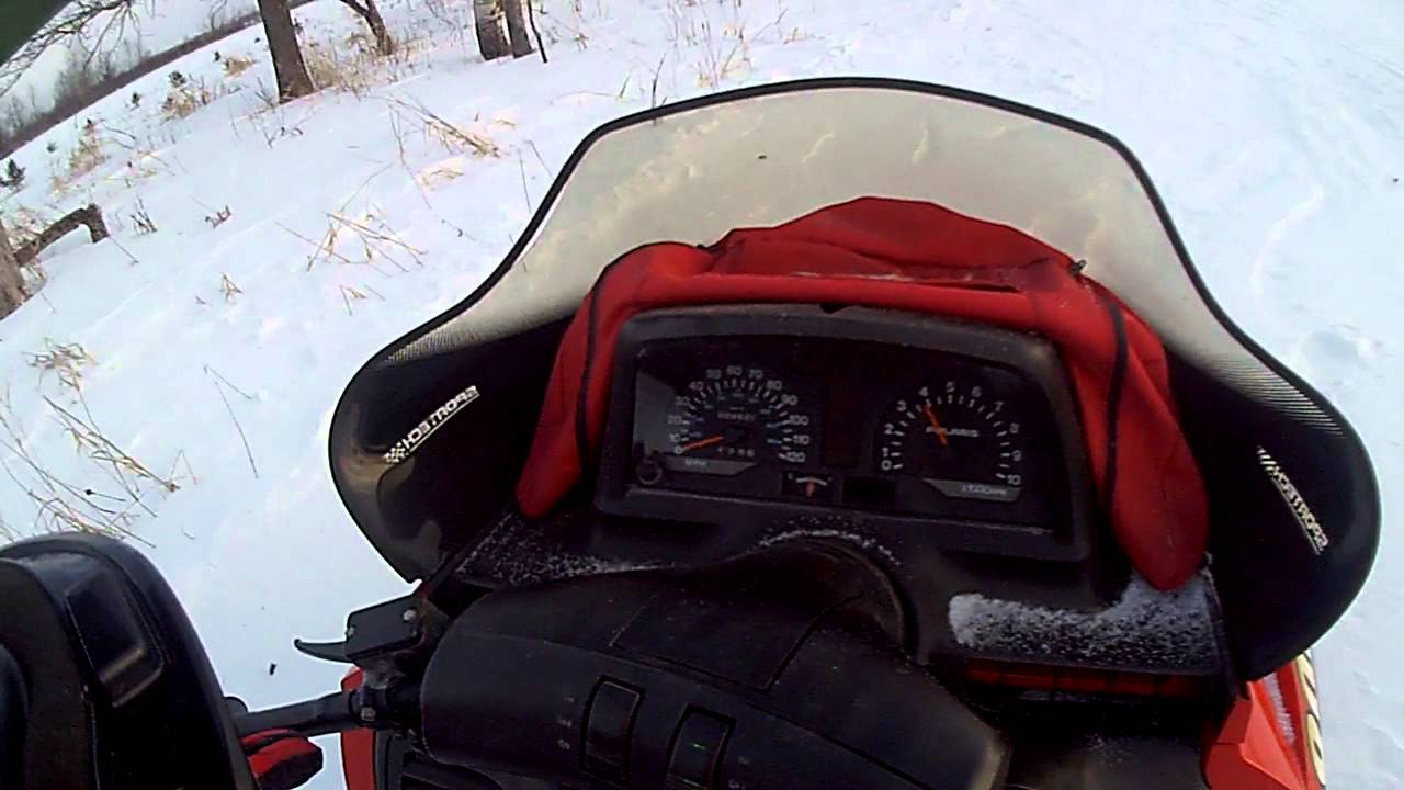 Broken snowmobile bars 😠 - YouTube