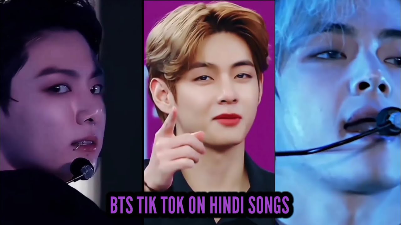 BTS TIK TOK ON HINDI SONGS ||BTS NEW HINDI MIX INSTA REELS - YouTube