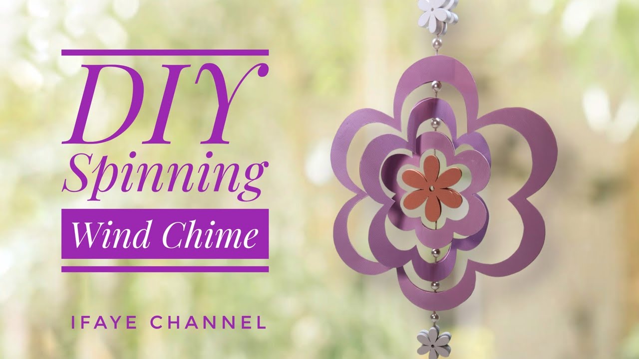DIY Spinning Wind Chime - YouTube