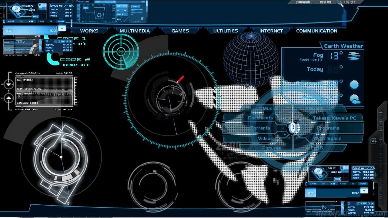FAKE HACKER FOR WINDOW 7 USING RAINMETER - YouTube