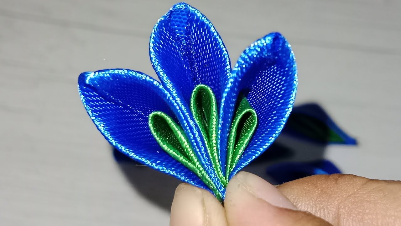 Clothes flower design/ Fabric flower with clothes #diy - YouTube