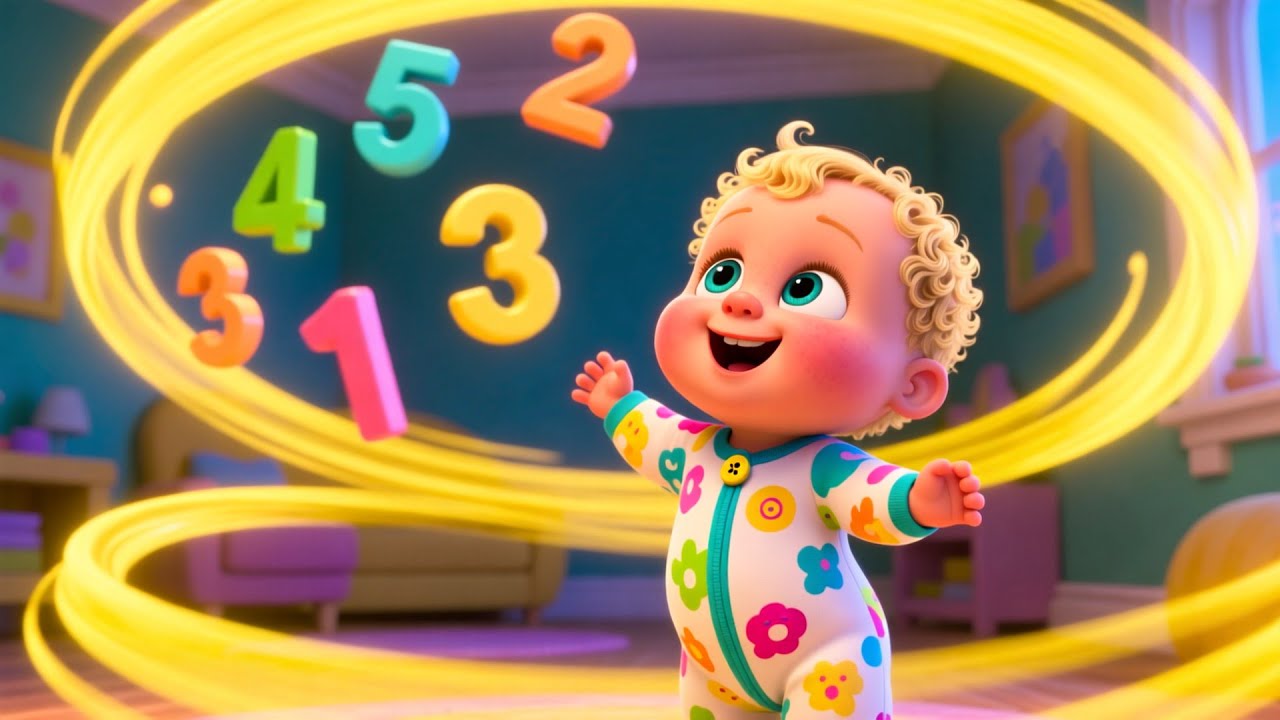 Happy 123 Study Baby 🔢🎶 Fun Counting Song for Kids Toddlers Preschool ...