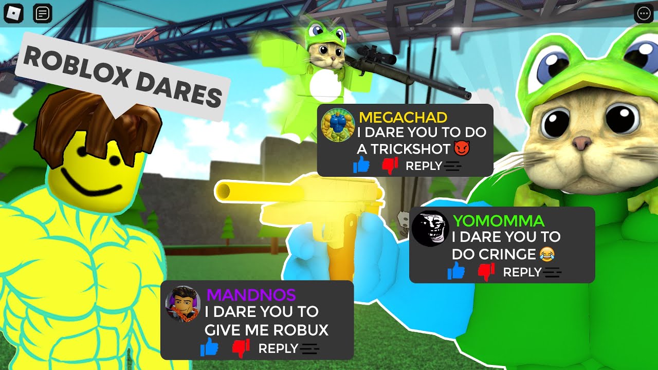 ROBLOX DARES 2 (Funny Moments & Memes) - YouTube