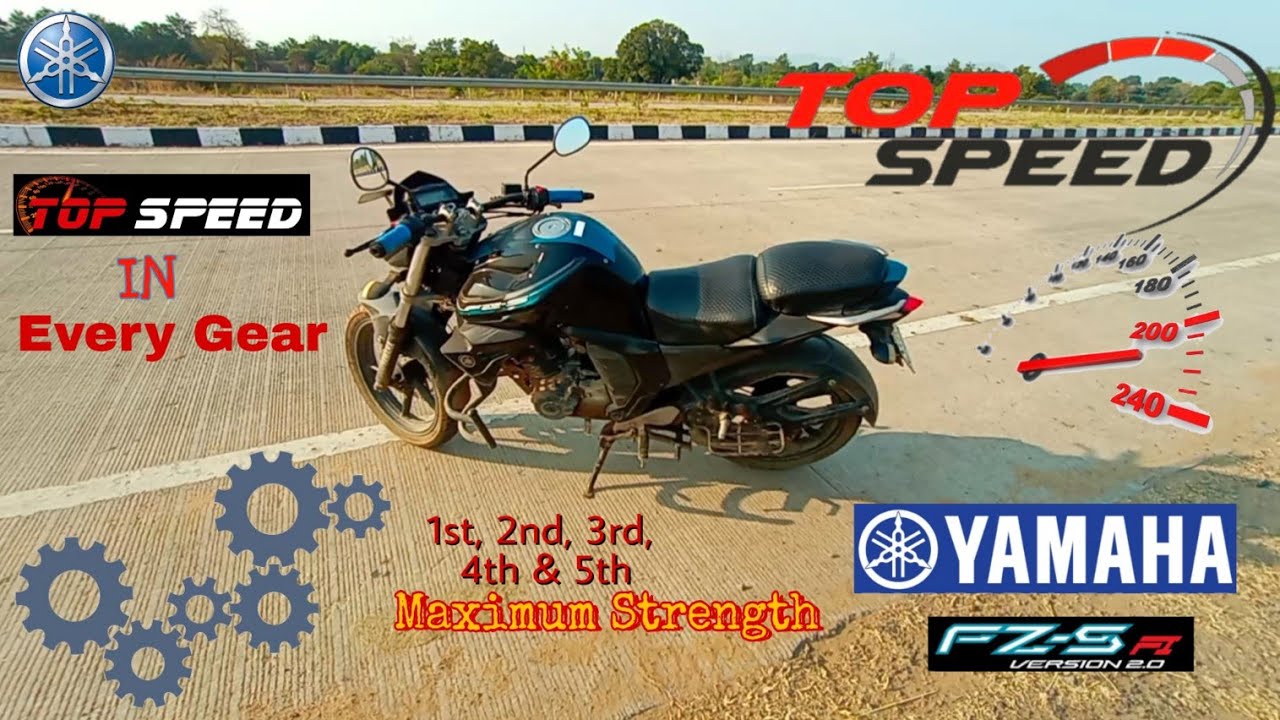 Yamaha Fzs | 💥Top Speed in Every Gear ⚙️| SLR Vlogs no :- (7009) - YouTube