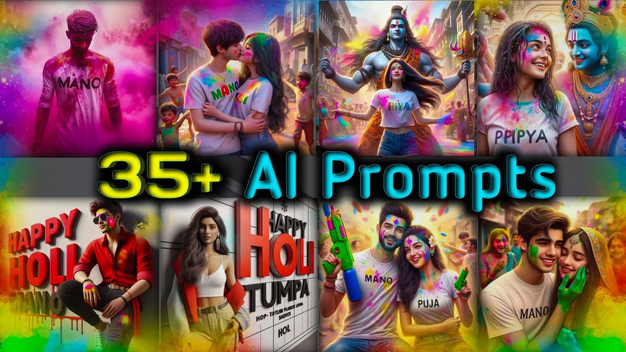 Make Your Holi Reels Go Viral 🚀 with These AI Prompts🔥 | Holi AI Prompt ...