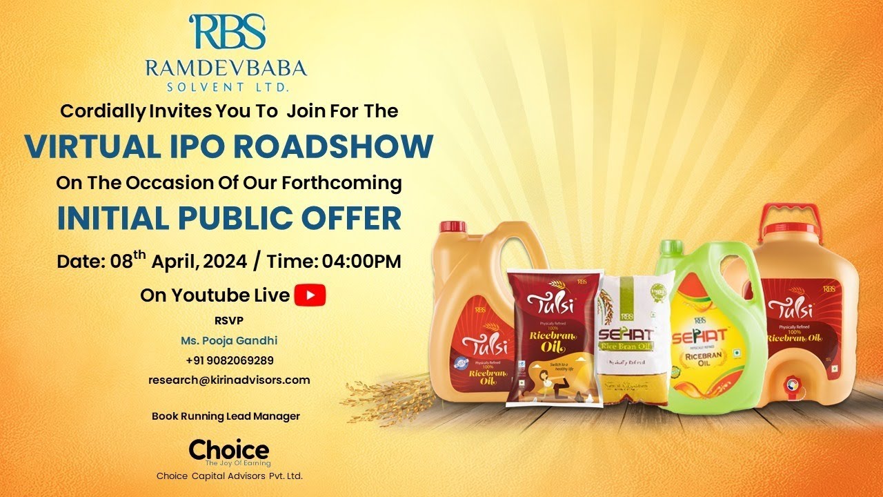 IPO Meet - Ramdevbaba Solvents Limited - YouTube