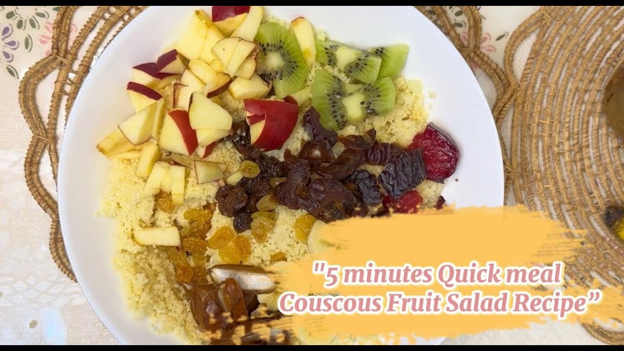 Refreshing Couscous Fruit Salad Recipe | Simran Shares - YouTube