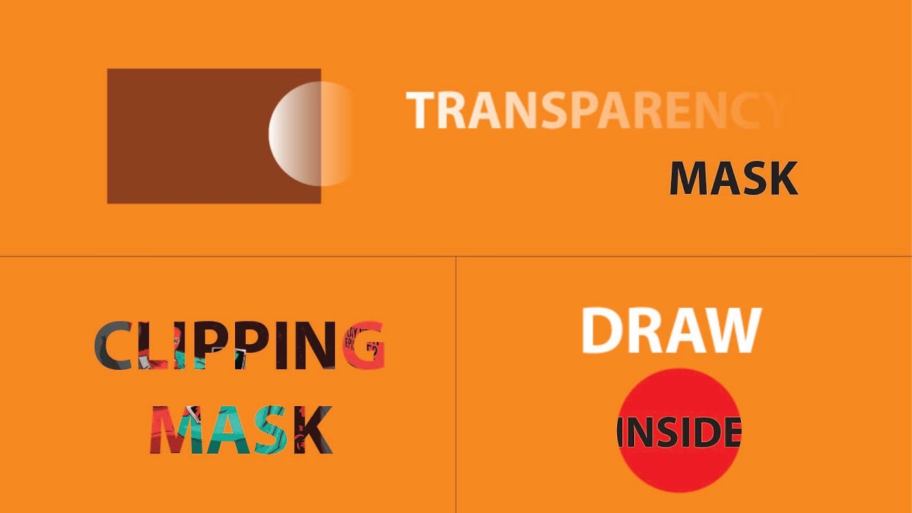 3 Types Of Masking In Adobe Illustrator - YouTube