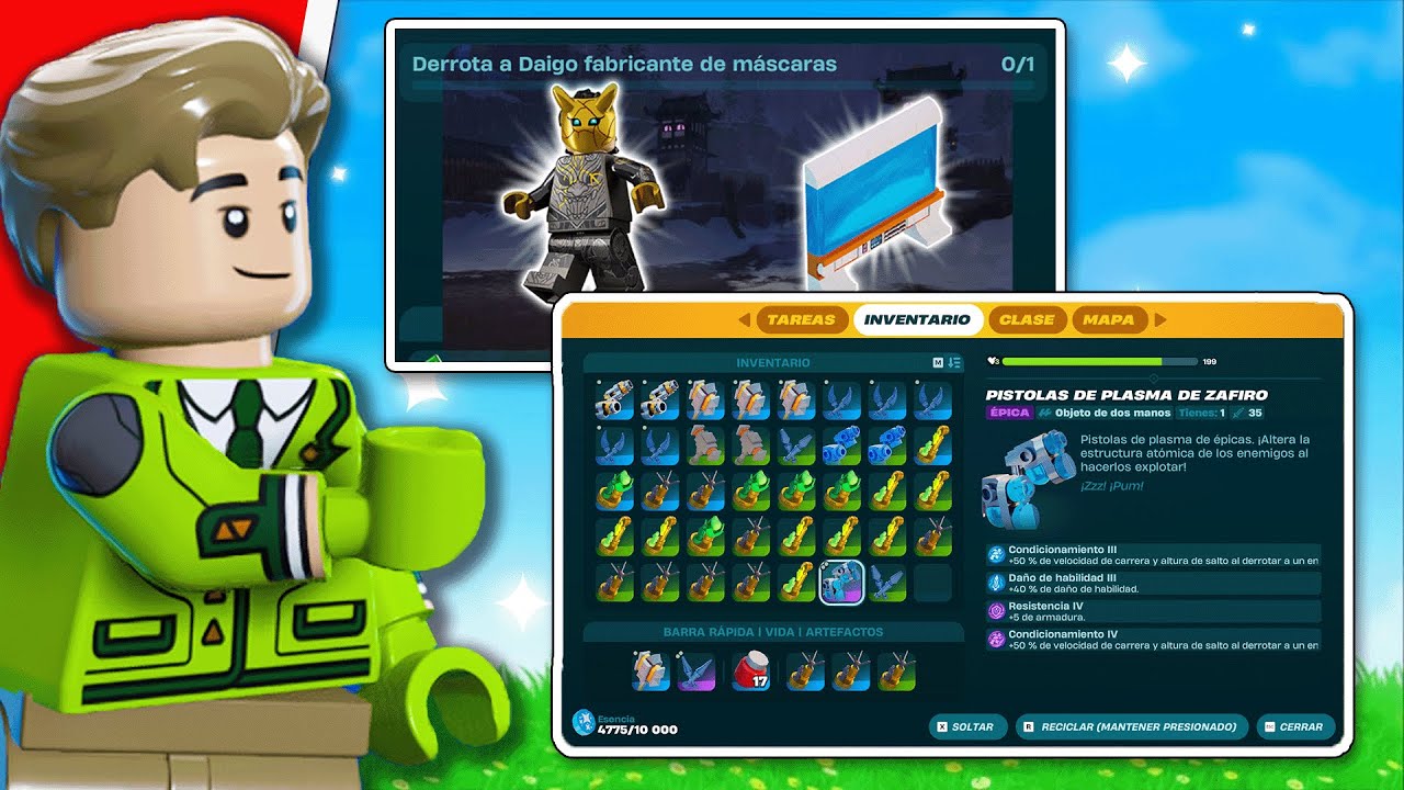 ¡Nivel MAXIMO Aumentado, Armas MORADAS y NUEVAS MISIONES en LEGO ...