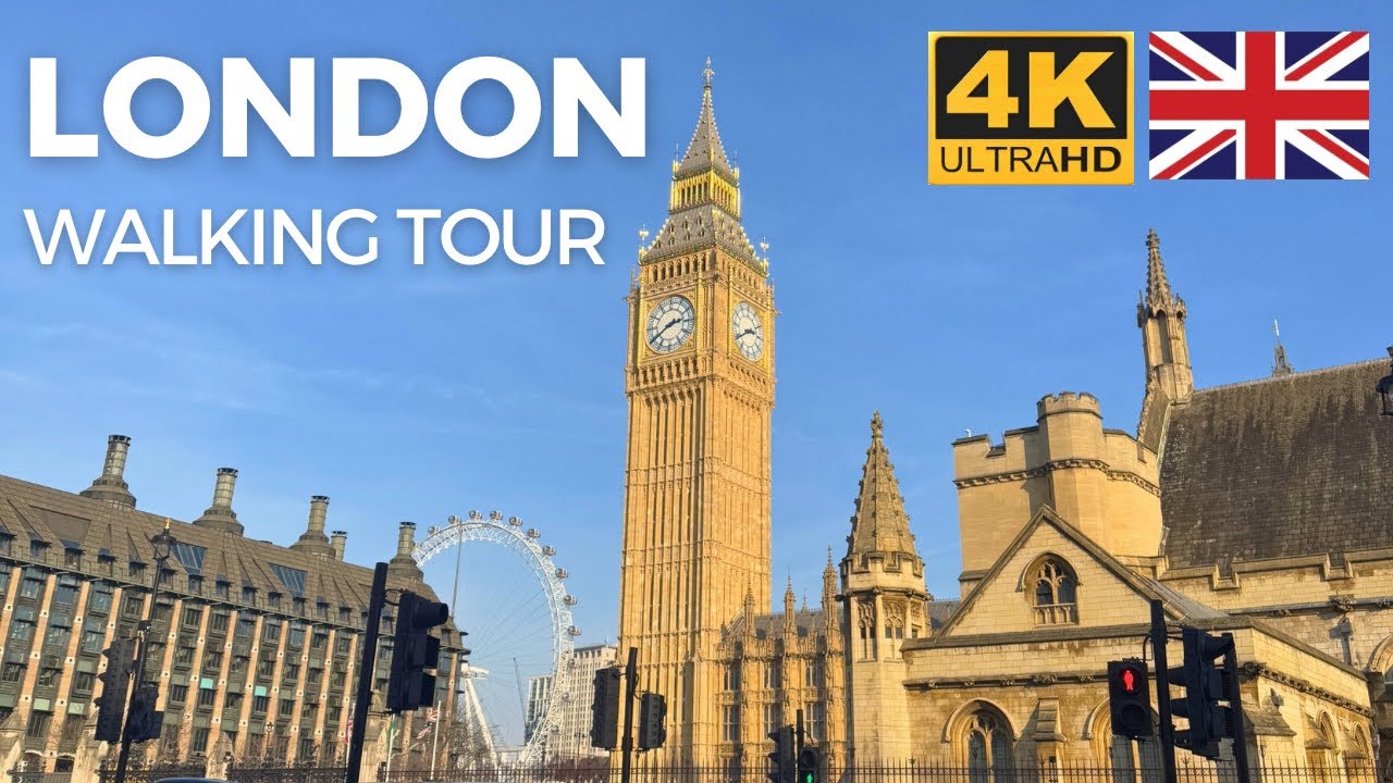 London Walking Tour: Explore the City’s Iconic Landmarks in 4K! 🇬🇧 ...