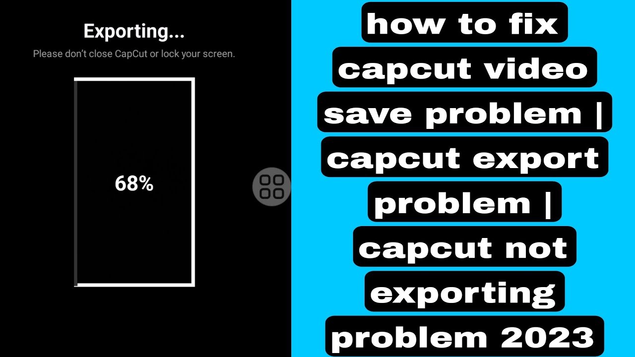 how to fix capcut video save problem | capcut export problem | capcut not exporting problem 2023 ...