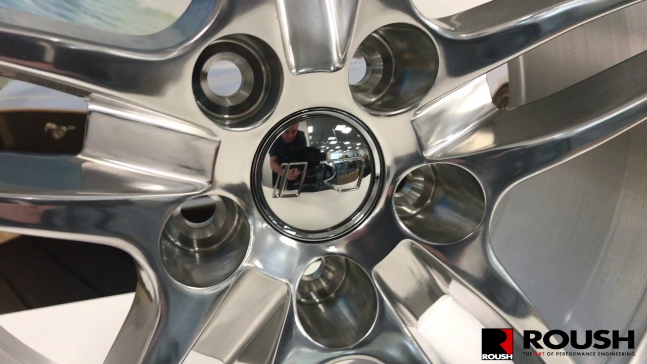 Roush Mustang Cast Aluminium Wheel 20"x9 5" Polished - YouTube