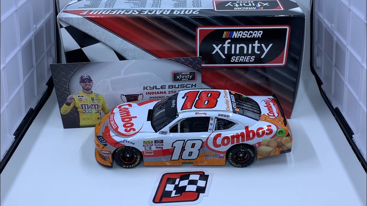 Kyle Busch 2019 Combos IMS Xfinity Win Nascar Die-cast Review - YouTube