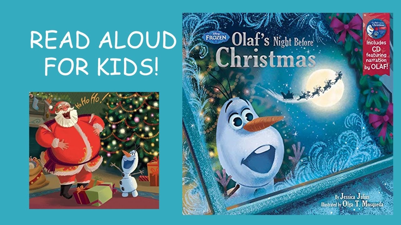 Olaf's Night Before Christmas (Disney Frozen) Book Read Aloud For KIDS ...