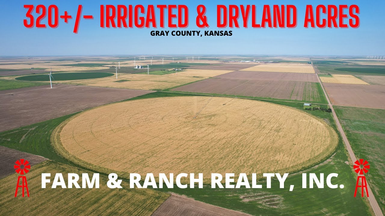 Gray County, KS - 320 +/- Acres Irrigated & Dryland Cropland + 2 Wind ...