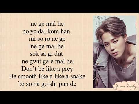 Jimin (BTS 방탄소년단) - Lie (Easy Lyrics)