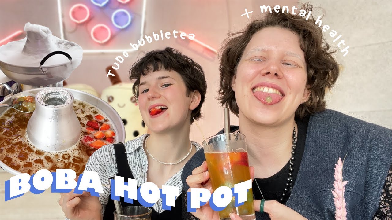 Boba Tea Hot Pot ♨️ let's talk mental health 💌 TuDo bubbletea ranking 🍓 ...