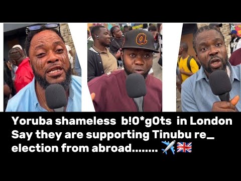 Yoruba Shameless B!0g0ts in London Say they are supporting Tinubu re_election from abroad..✈️🇬🇧