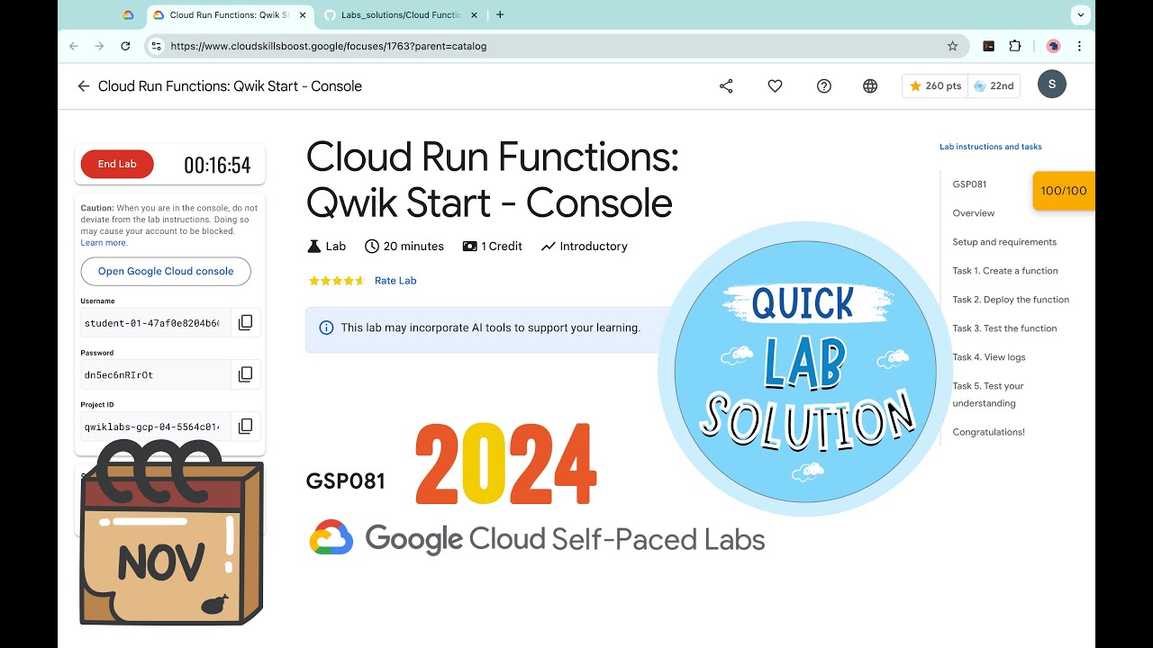 [NEW 2024] Cloud Functions: Qwik Start - Console || #qwiklabs || #GSP081 || [With Explanation🗣️ ...