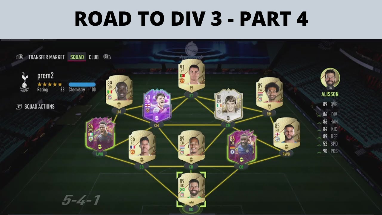 FIFA 22 ULTIMATE TEAM GAMEPLAY (ROAD TO DIV 3 (S5) - PART 4) - YouTube